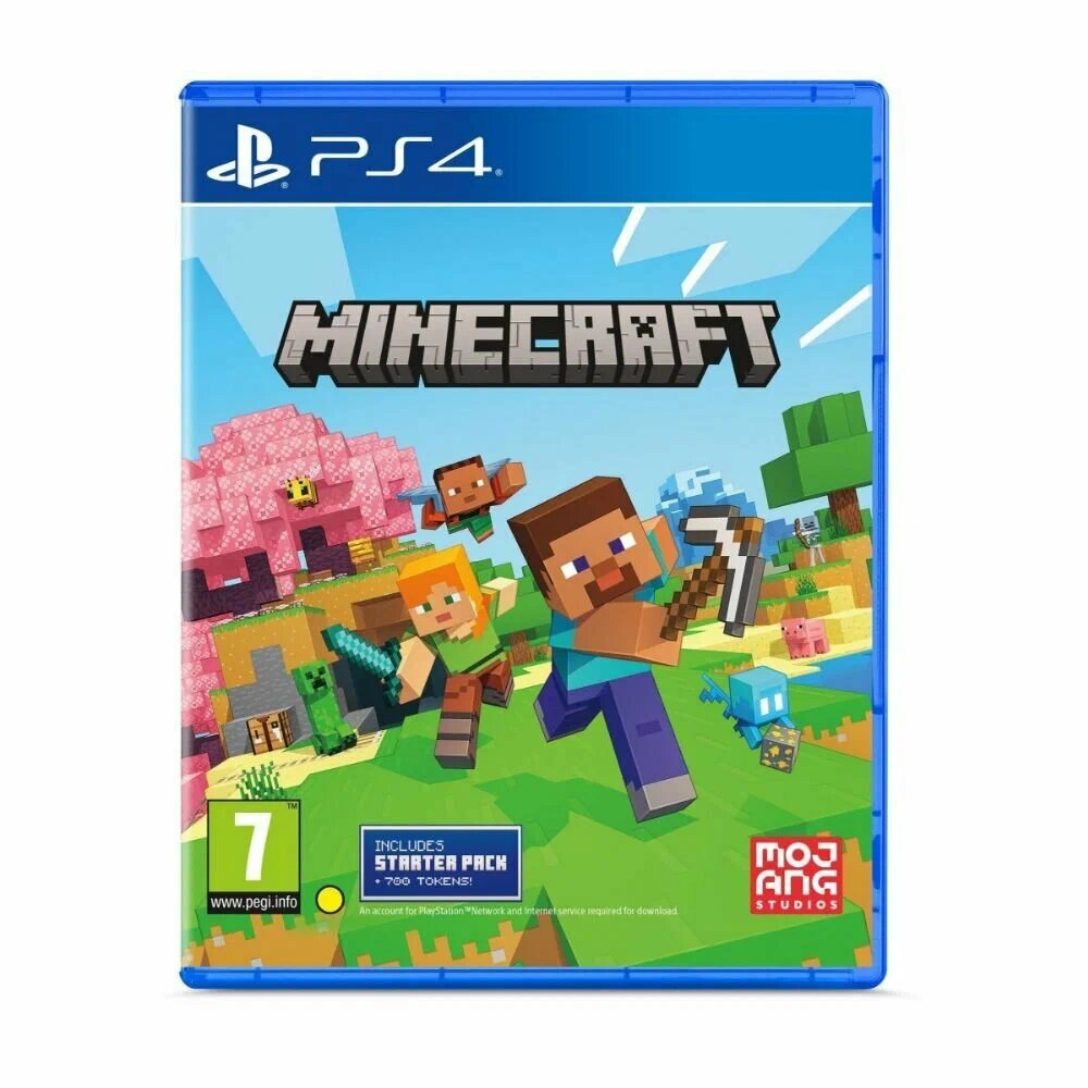 Игра Minecraft Starter Pack Edition для PlayStation 4 (PS4, Диск, Русские субтитры)