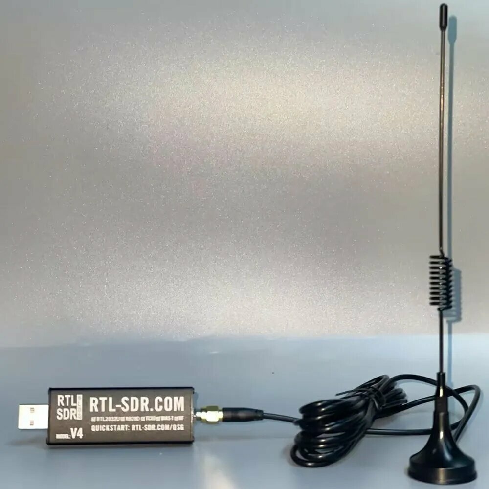 RTL-SDR V4 R828D RTL2832U 1PPM Программно-определяемый радиоприемник Усилитель сигнала Низкий шум 100K-6 ГГц Коэффициент усиления 20 дБ МШУ