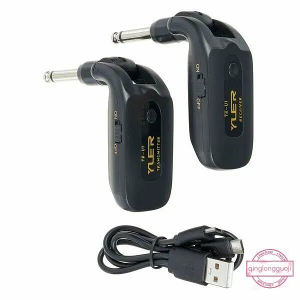 Беспроводная радиосистема цифровая для электрогитары TR-U1, оборудованной звукоснимателями, радиоприёмник для гитары, гитарный кабель, подходит для акустической guitar, не вокальная система