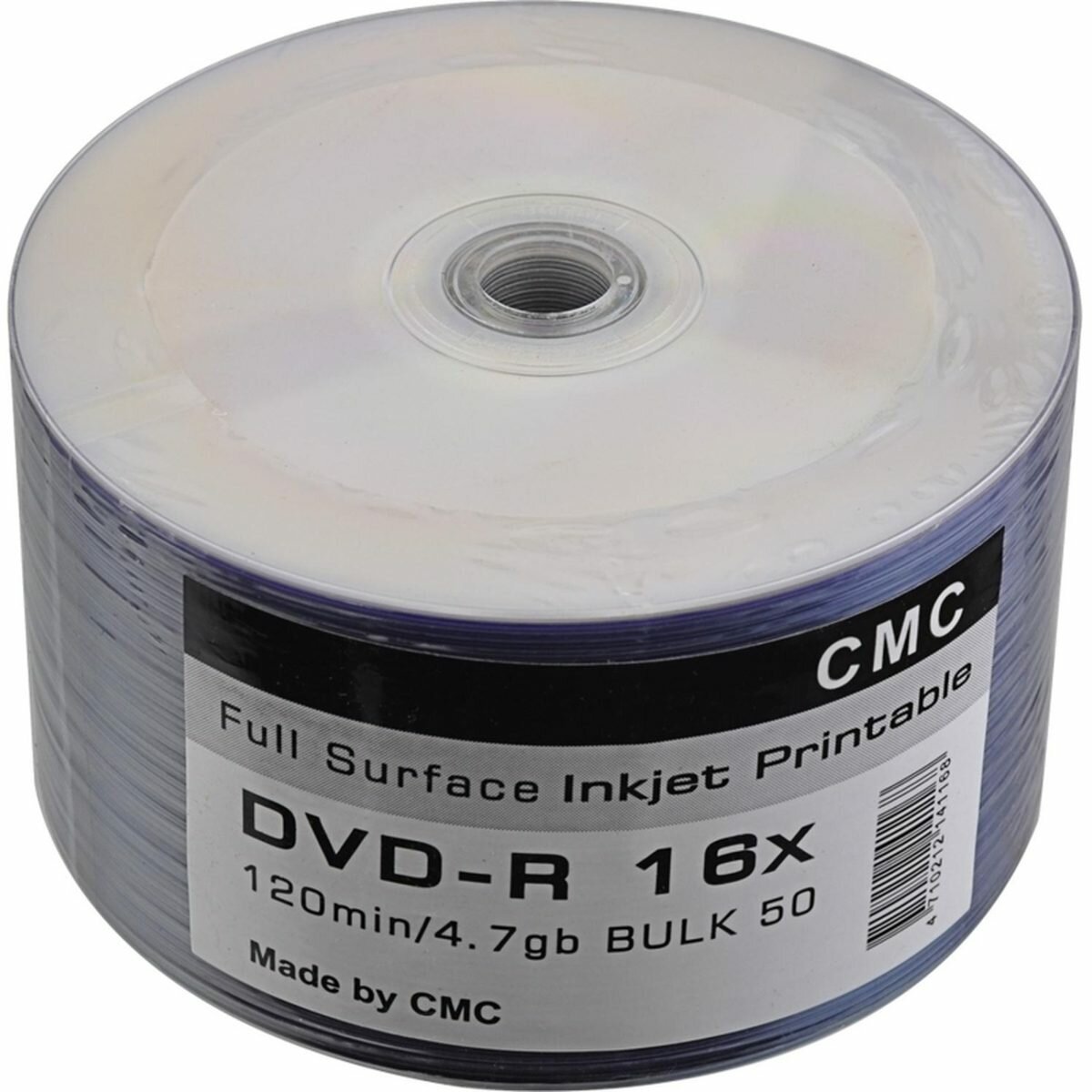 Оптический диск DVD-R CMC 4.7Gb 16x Bulk, 50шт. Full Ink Print (2056041)