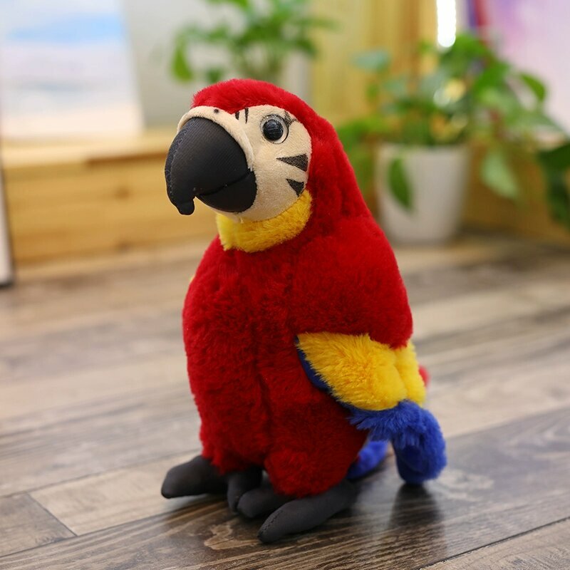 Игрушечная плюшевая фигурка попугая, маленькая мягкая игрушка, мультяшная птичка, подарок на День защиты детей, подарок