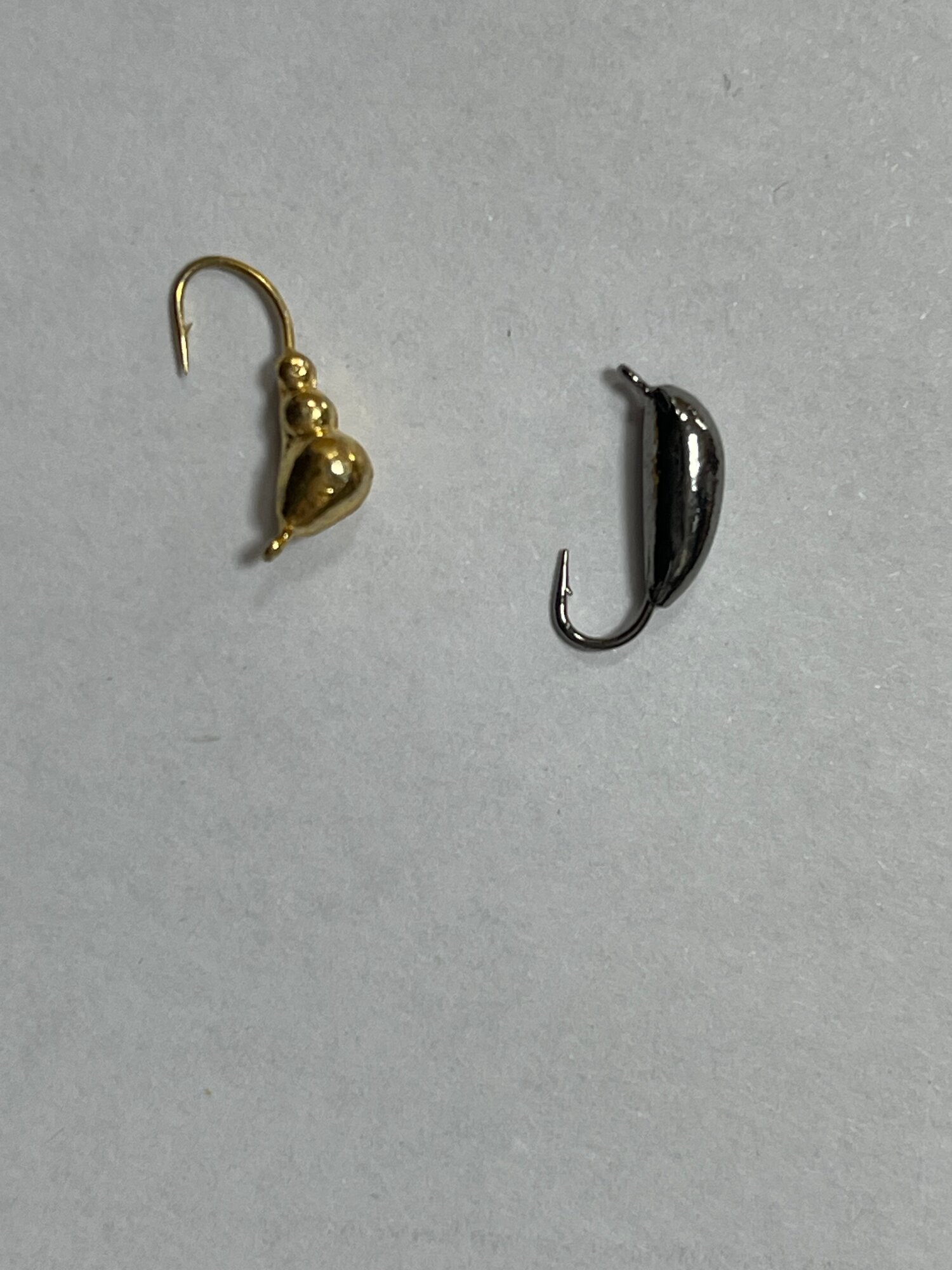 Мормышка вольфрамовая Spider , набор - 2штуки, цвет: золото/никель