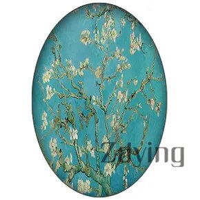 Кабошоны стеклянные 18x25mm, Ван Гог VG005