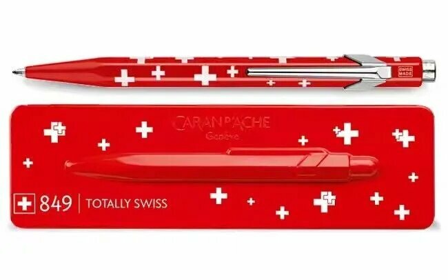 Caran d'Ache Ручка Шариковая, толщина линии: 0.7 мм, цвет: Черный, 1 шт.