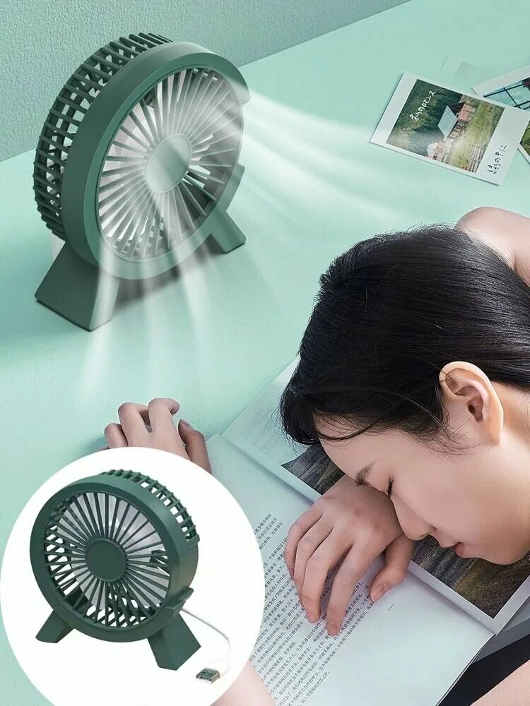 Настольный вентилятор 122753, зеленый