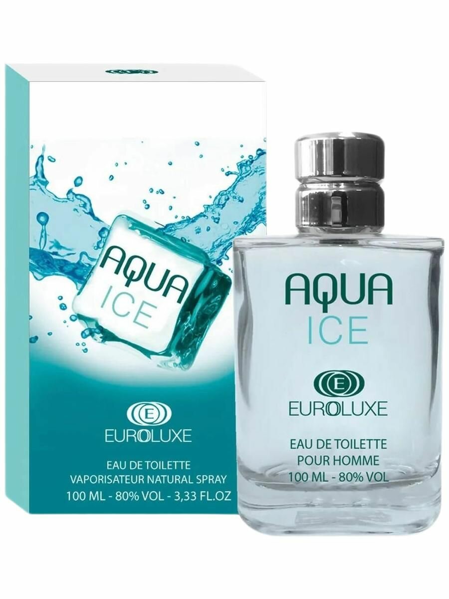 Euroluxe Туалетная вода мужская Aqua Ice свежий аромат 100мл