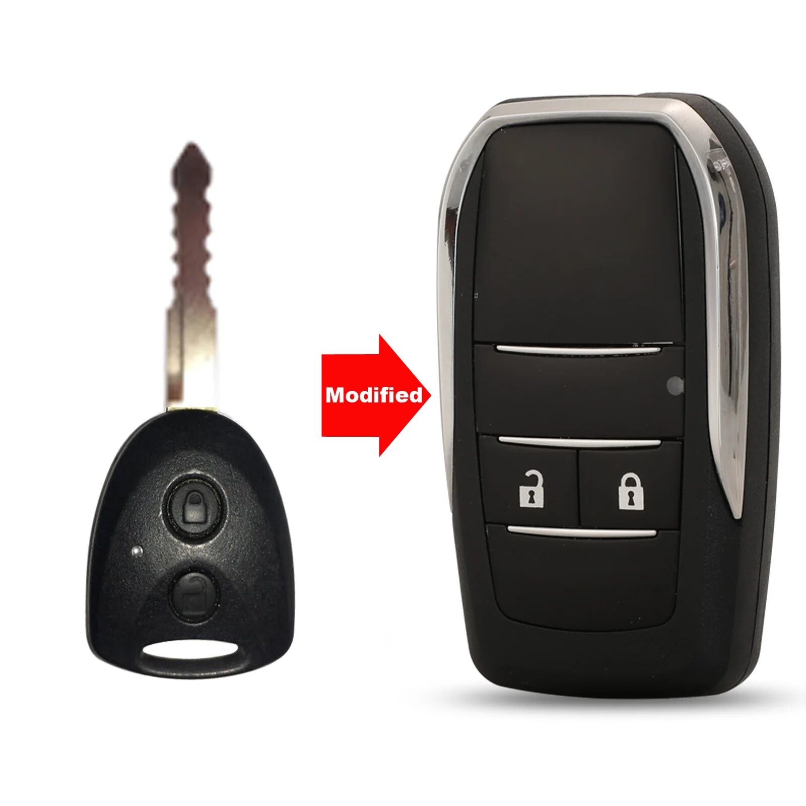 Корпус Ключа Jingyuqin Для Toyota Avanza, Calya, Wigo, Daihatsu Xenia