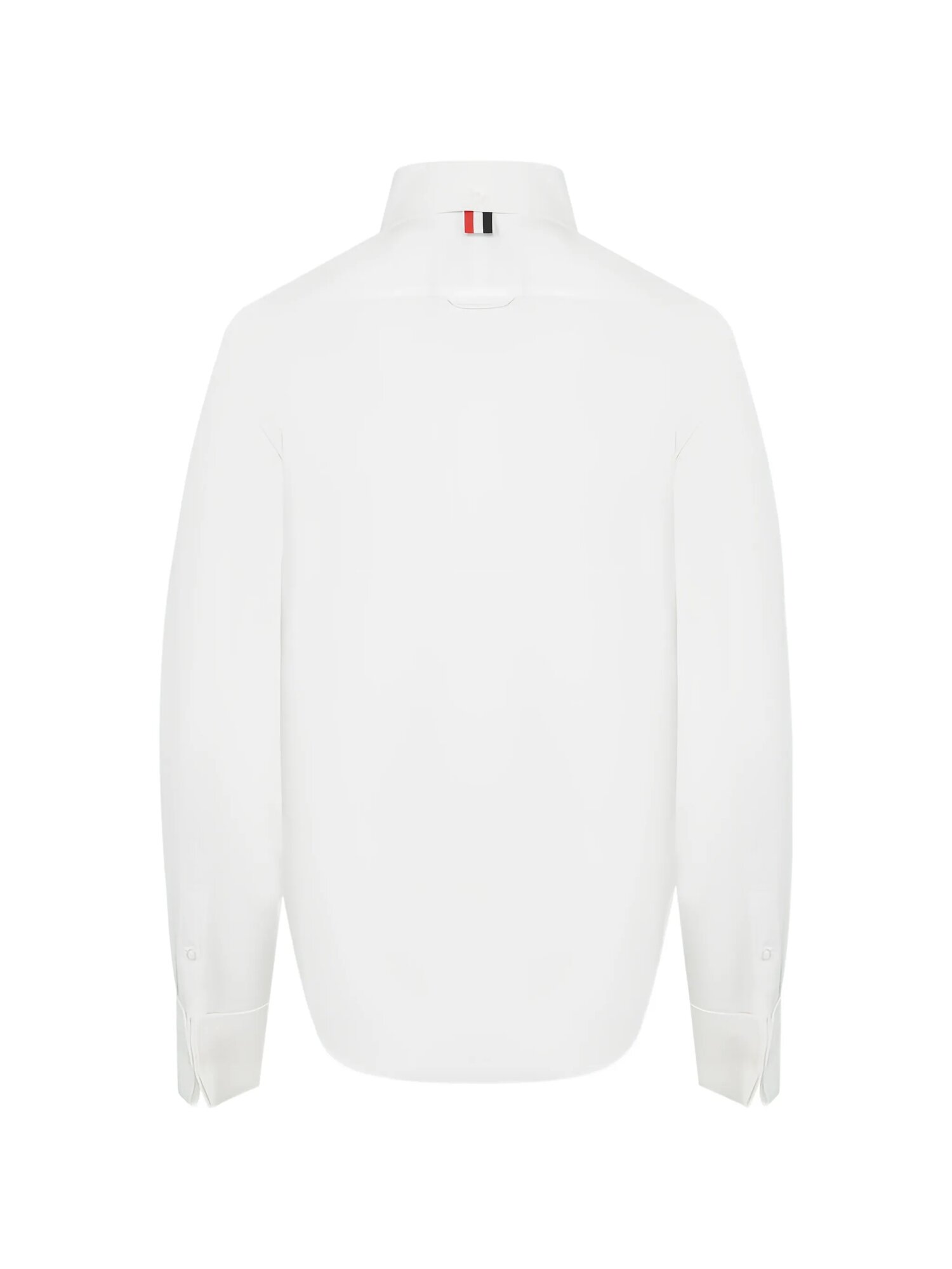 Рубашка THOM BROWNE Pleated-bib buttoned shirt, размер 38, бежевый/белый — фото 1
