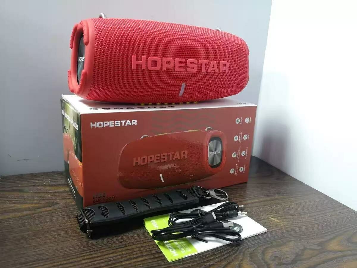 HOPESTAR H50 20Вт Портативный Бумбокс С Bluetooth И Сабвуфером MP3-Плеер Высокая Мощность Аудио Центр