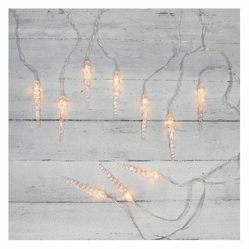 Гирлянда нить NEON-NIGHT Home Сосульки, светодиодная, ламп 10шт, 1.5м х 0.25м [303-067]
