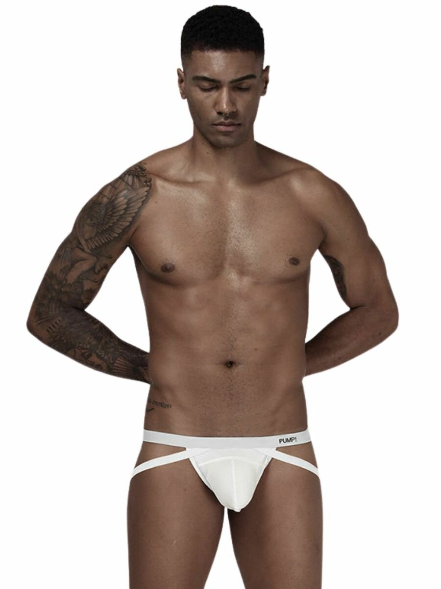 Мужские трусы джоки белые PUMP! PU043 XXL (52)