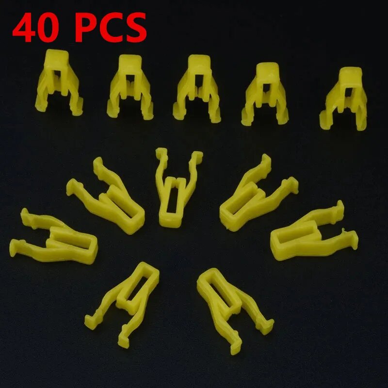 20/40 шт, пластиковые заклепки для панели управления автомобилем 40pcs