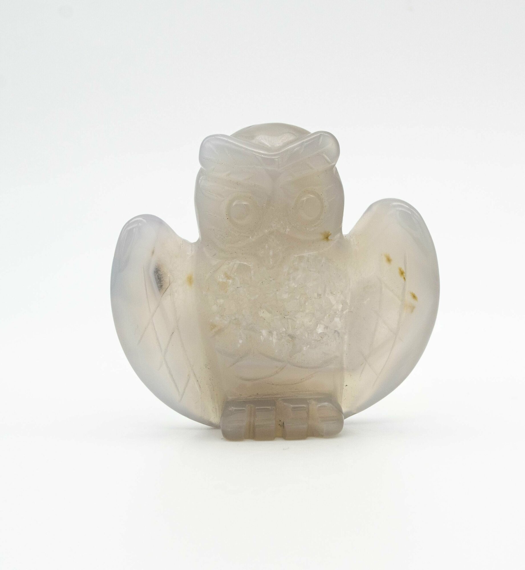 Статуэтка совы из агата (жеода) 4