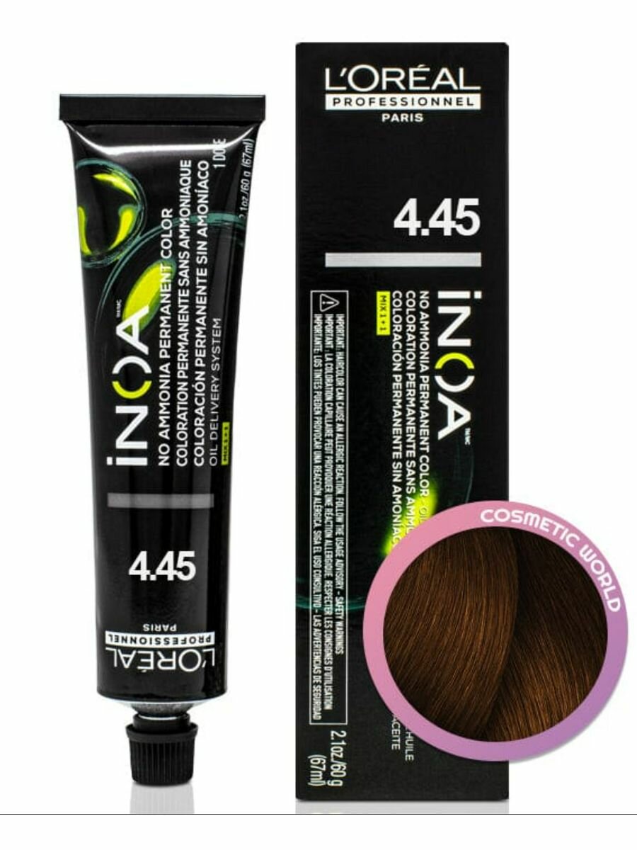 Loreal INOA 4.45 - Краска Иноа 60 мл
