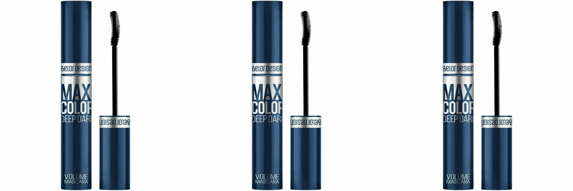 Belor Design Тушь для ресниц Maxi Color Объемная синяя 12,3 г, 3шт.