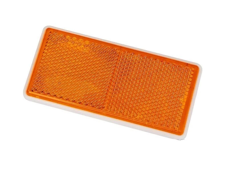 Катафот заднего бампера Газель (защелки, оранжевый) 1 шт