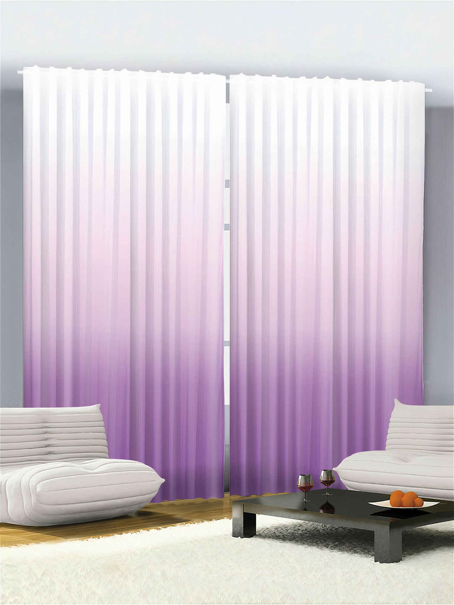 Фотошторы из ткани габардин 150-260 см 2 шт. /3D шторы / В детскую / Для гостиной, спальни и кухни