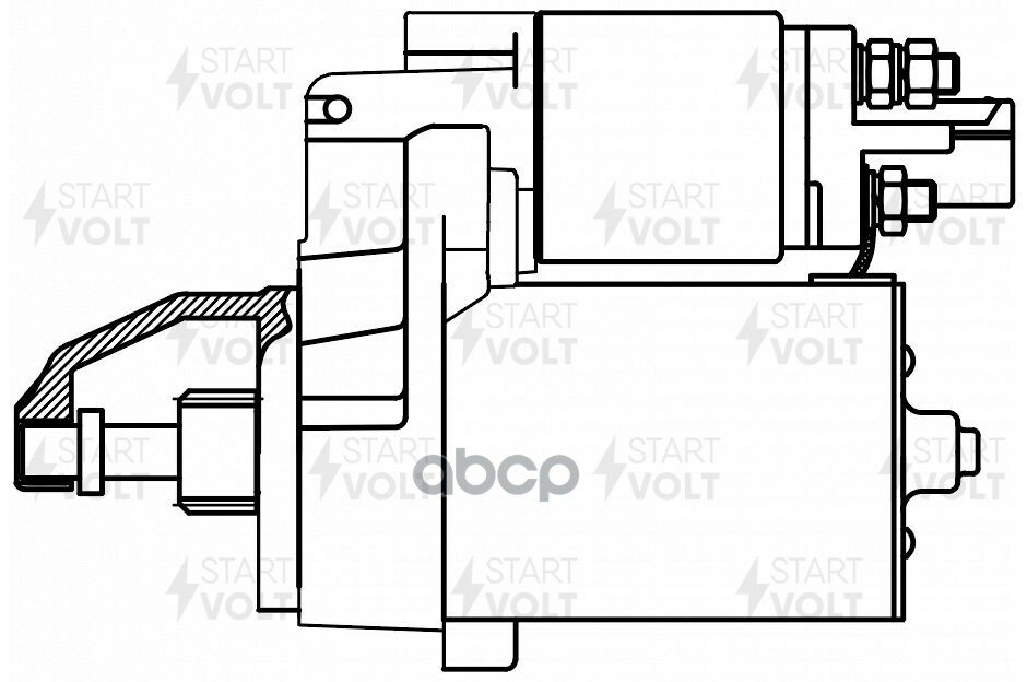 Стартер Vag A6 (04-) 2.4I 1.2Квт STARTVOLT арт. LST1857
