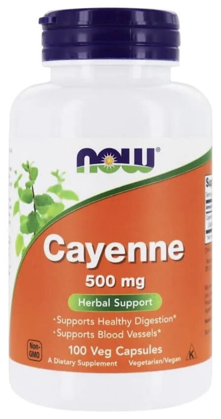 NOW Foods Cayenne 500 мг 100 капсул