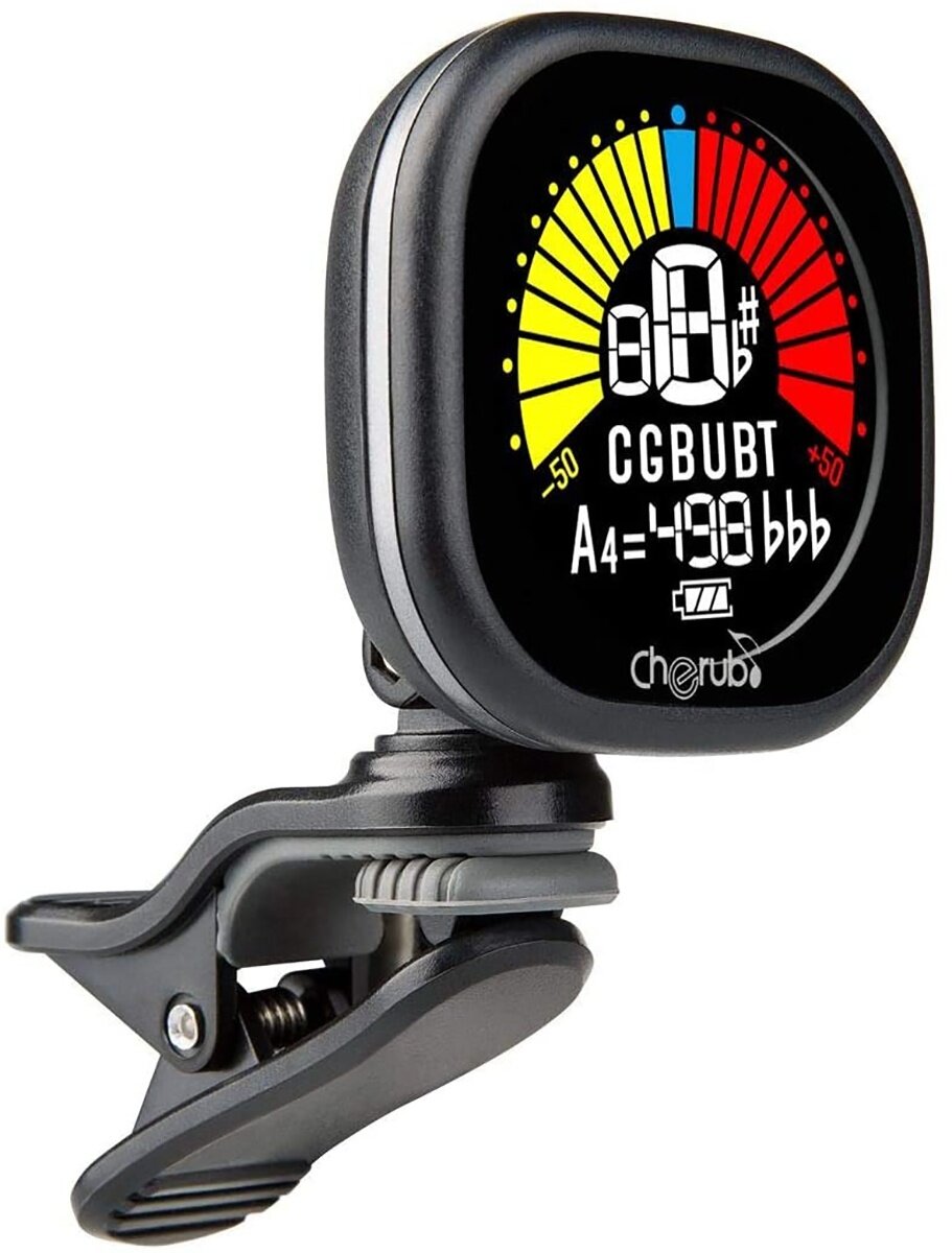 Тюнер прищепка хроматический, Nux Cherub WST-675-BK