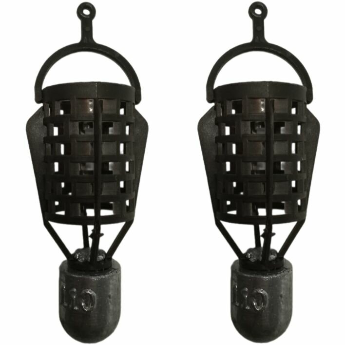 2 шт. Кормушка фидерная пуля 110 гр. Для реки с умеренным или сильным течением / озера