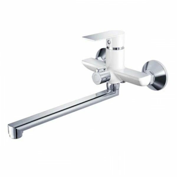 Смеситель для ванны белый+хром HB22505-8 HAIBA
