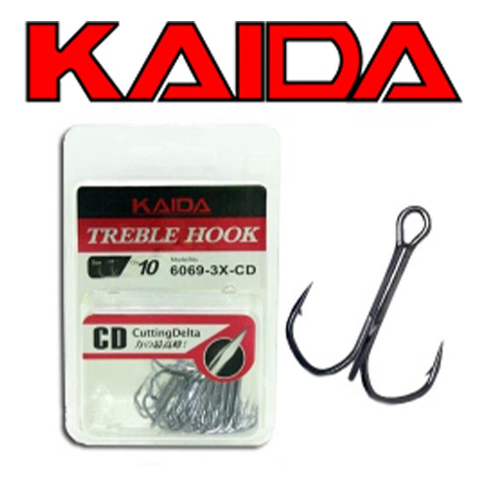 Крючки тройные Kaida BT6069 размер 6/10, в наборе 10шт