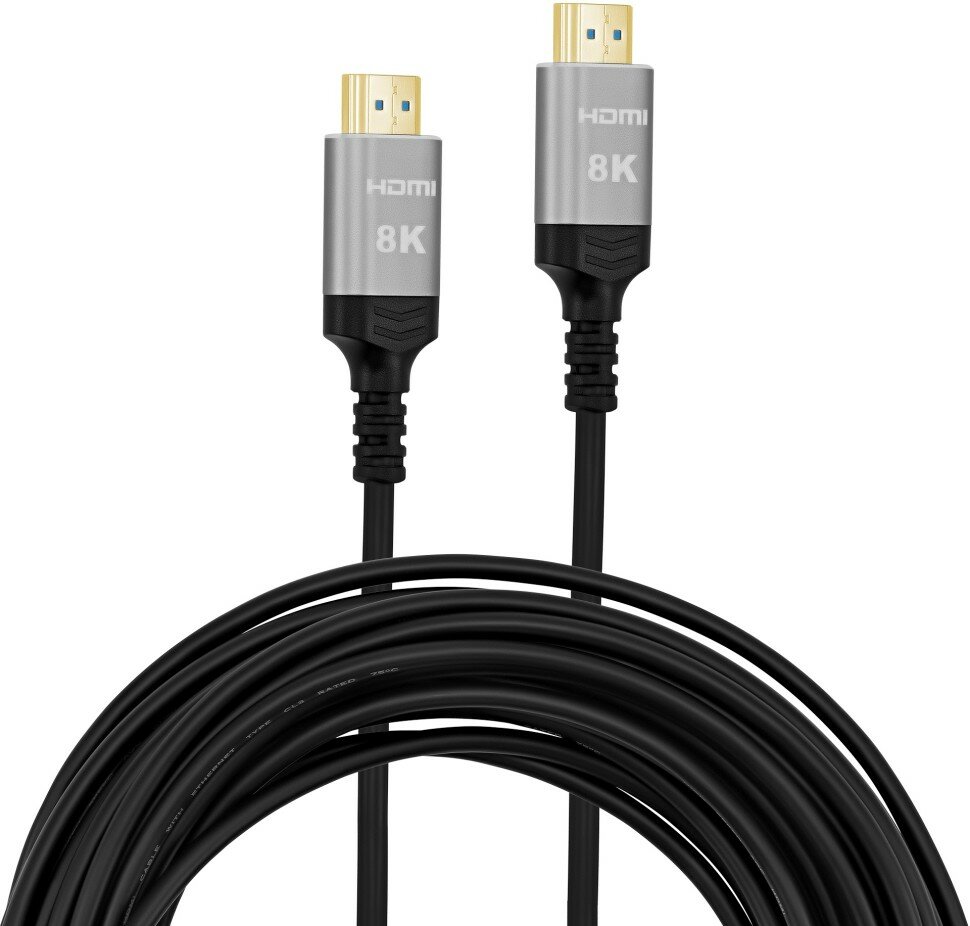 Кабель аудио-видео Digma HDMI 2.1 AOC HDMI (m)/HDMI (m) 20м. позолоч. конт. черный (HDMI-AOC2.1-20)