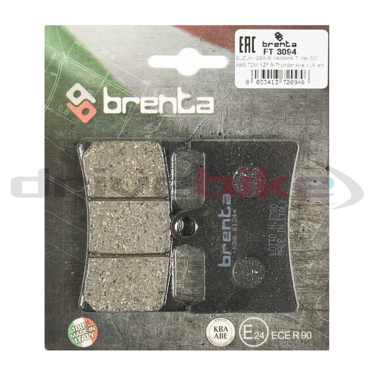 BRENTA Тормозные колодки FT 3094 Organic