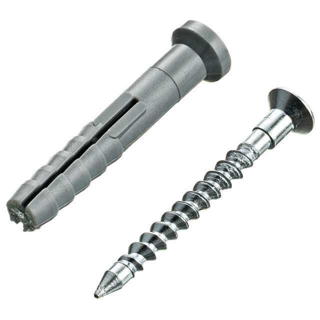 Дюбель-гвоздь TECH-KREP потайной манжетой 6x40 мм набор 10 шт для монтажа в дереве и бетоне