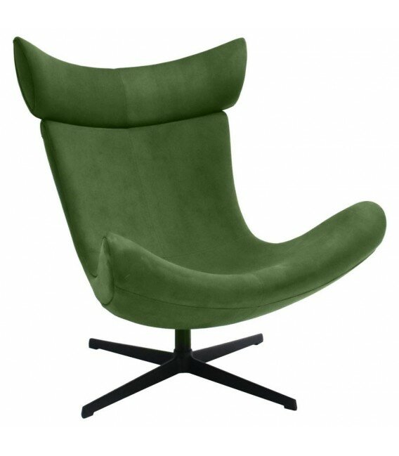 Кресло TORO зеленый, искусственная замша