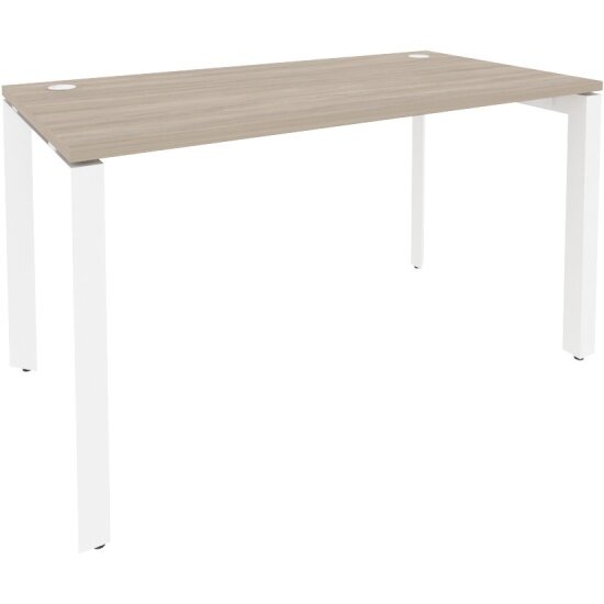 Стол рабочий Riva CHAIR на П-образном м/к O. MP-SP-3.7 Дуб аттик/Белый металл 1380*720*750 Onix