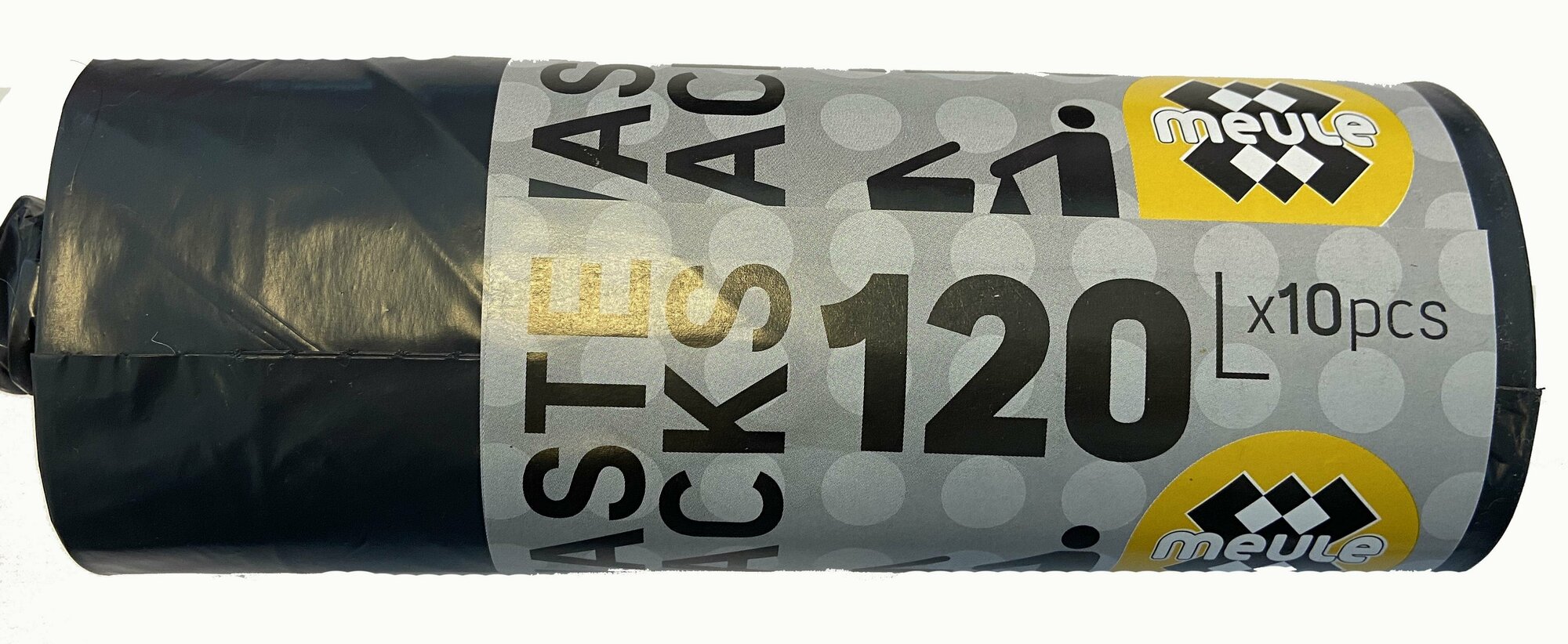 Meule Waste Sacks Мешки для мусора плотные черные 120 л 10 шт в рулоне