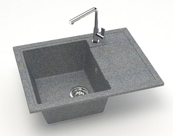 Мойка для кухни WANNHAUS анастасия J150G35 темно-серая, матовая