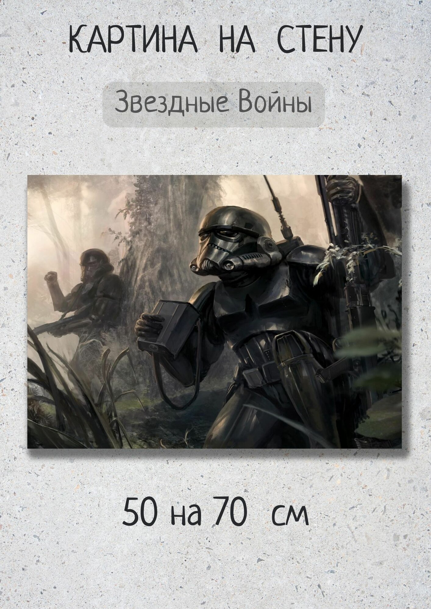 Картина 50х70 Имперские штурмовики клоны