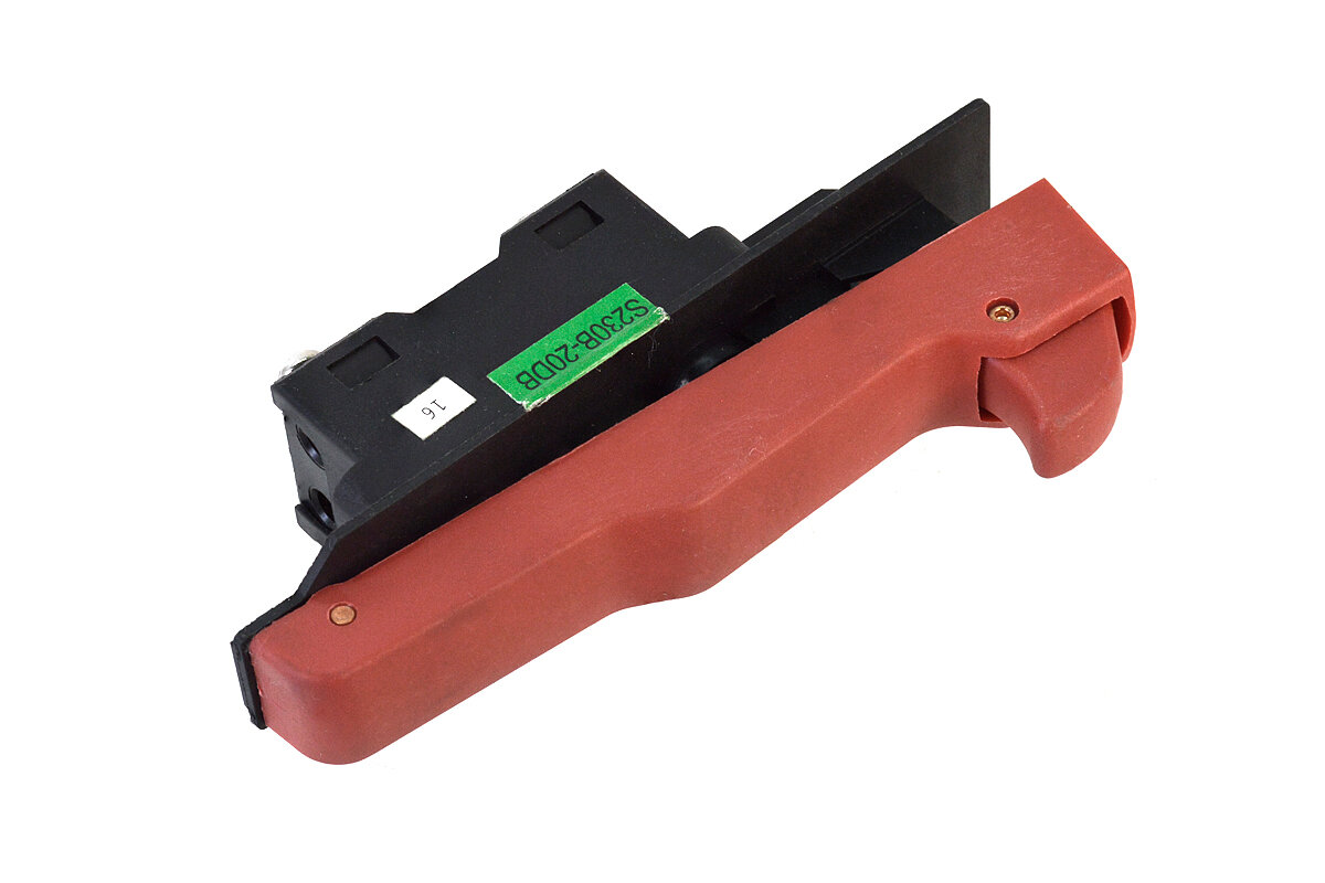 Выключатель S230B 12(12)A 250V ~ 5E4 подходит для инструмента ЗУБР ЗУШМ-180-1800П_z01, ЗШ-П45-2100 пвтк, ЗШ-П65-2600 пвстк, УШМ-180-1800 ПМ3, УШМ-230-2100 ПМ3