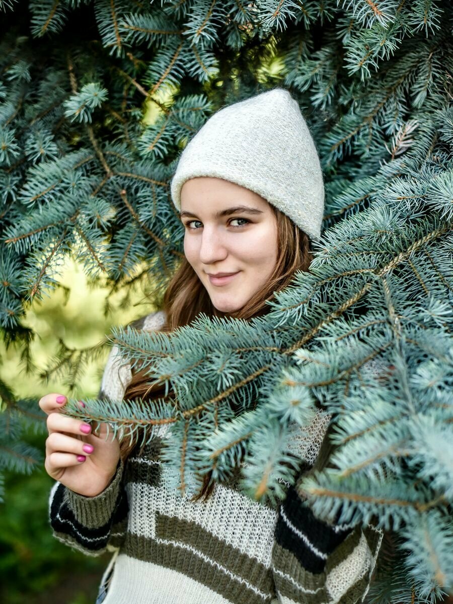 Шапка-бини Осень-зима 2024 для женщин