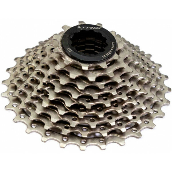 Кассета 9 ск для шоссейных велосипедов, 11-28T, сталь, никелированная CS-M330