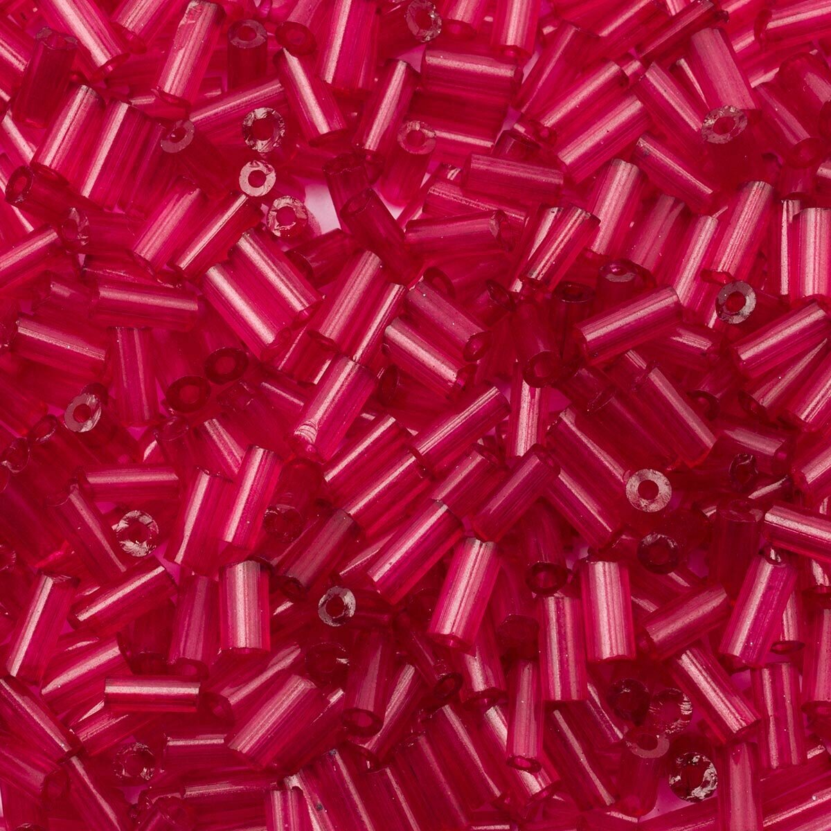 Бисер стеклярус Astra&Craft 5мм, 15г (11-О бордовый/прозрачный), 10 упак