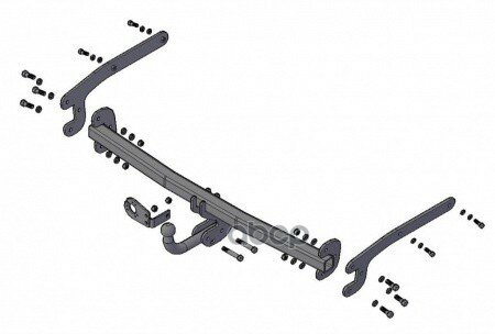 Фаркоп Ford Focus 3 универсал 2011-2018 крепление шара на двух болтах трейлер арт. 6015