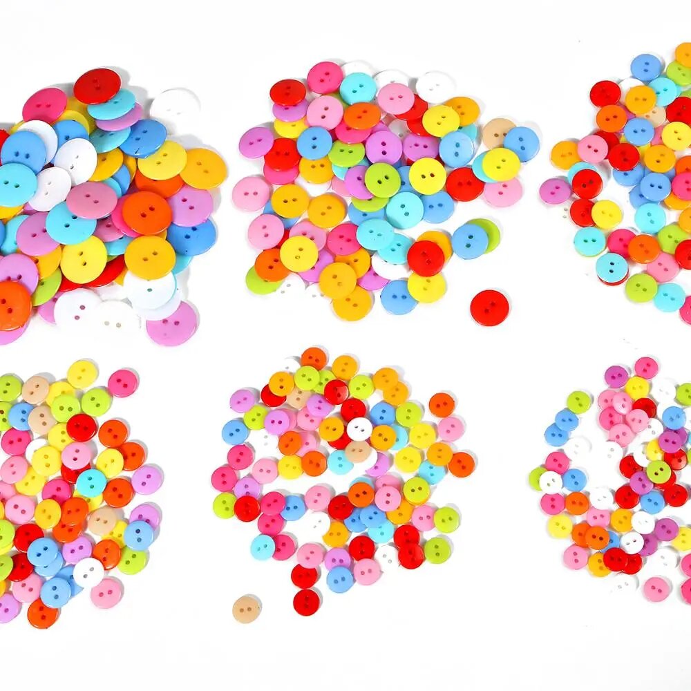 Детские пластиковые пуговицы Hua Ming Ce 50-100 шт. 9/10/11/12/15/20 мм 9mm about 100pcs