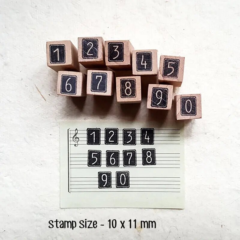 Деревянные штампы для скрапбукинга 10 Stamp Typewriter