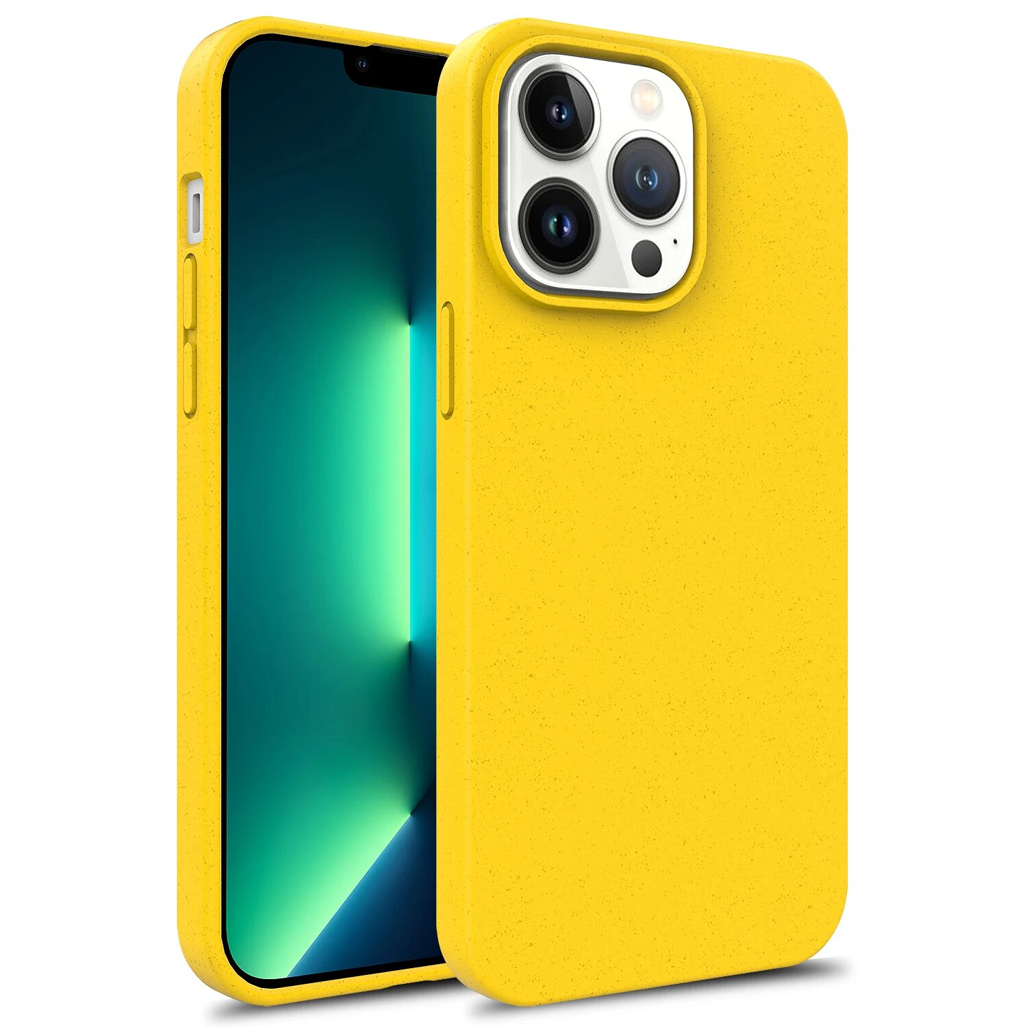 Желтый чехол для iPhone 16 ProMax из пшеничной соломы