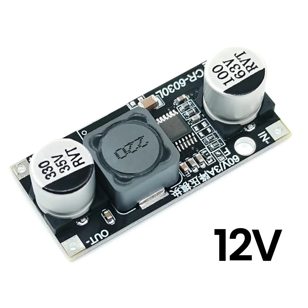 Понижающий преобразователь DC-DC 60В/3A, 12V, Fixed output