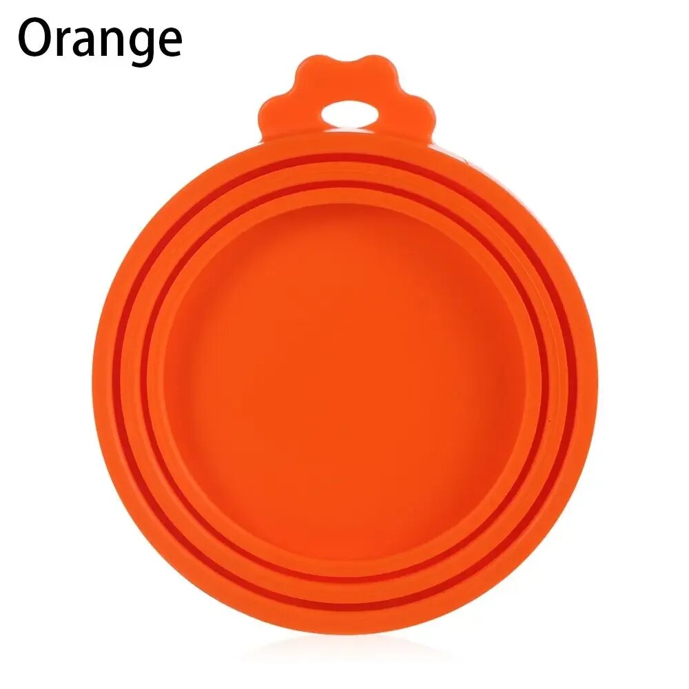 Силиконовые крышки для банок 3 в 1 Оранжевый, Orange