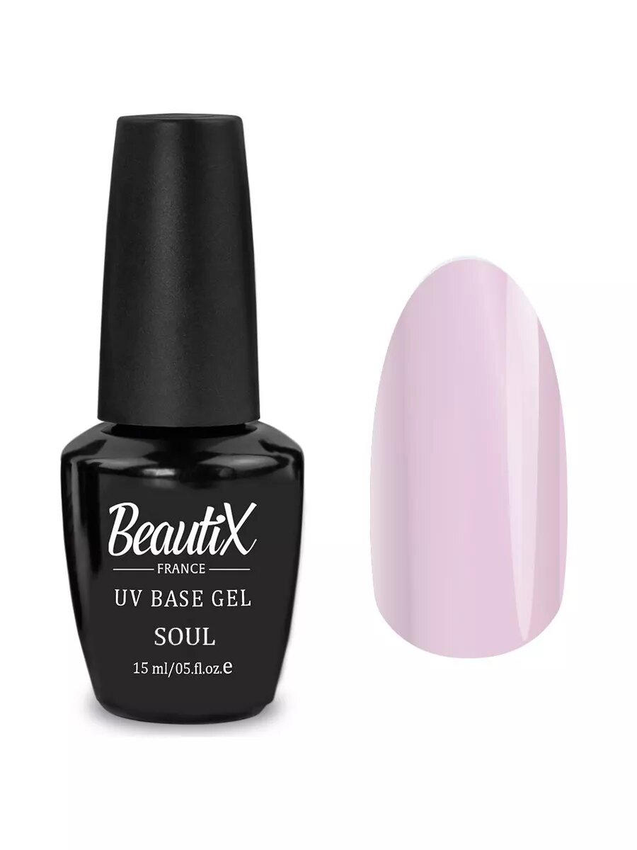 Камуфлирующее базовое покрытие Beautix UV Base Gel "Soul", 15 мл