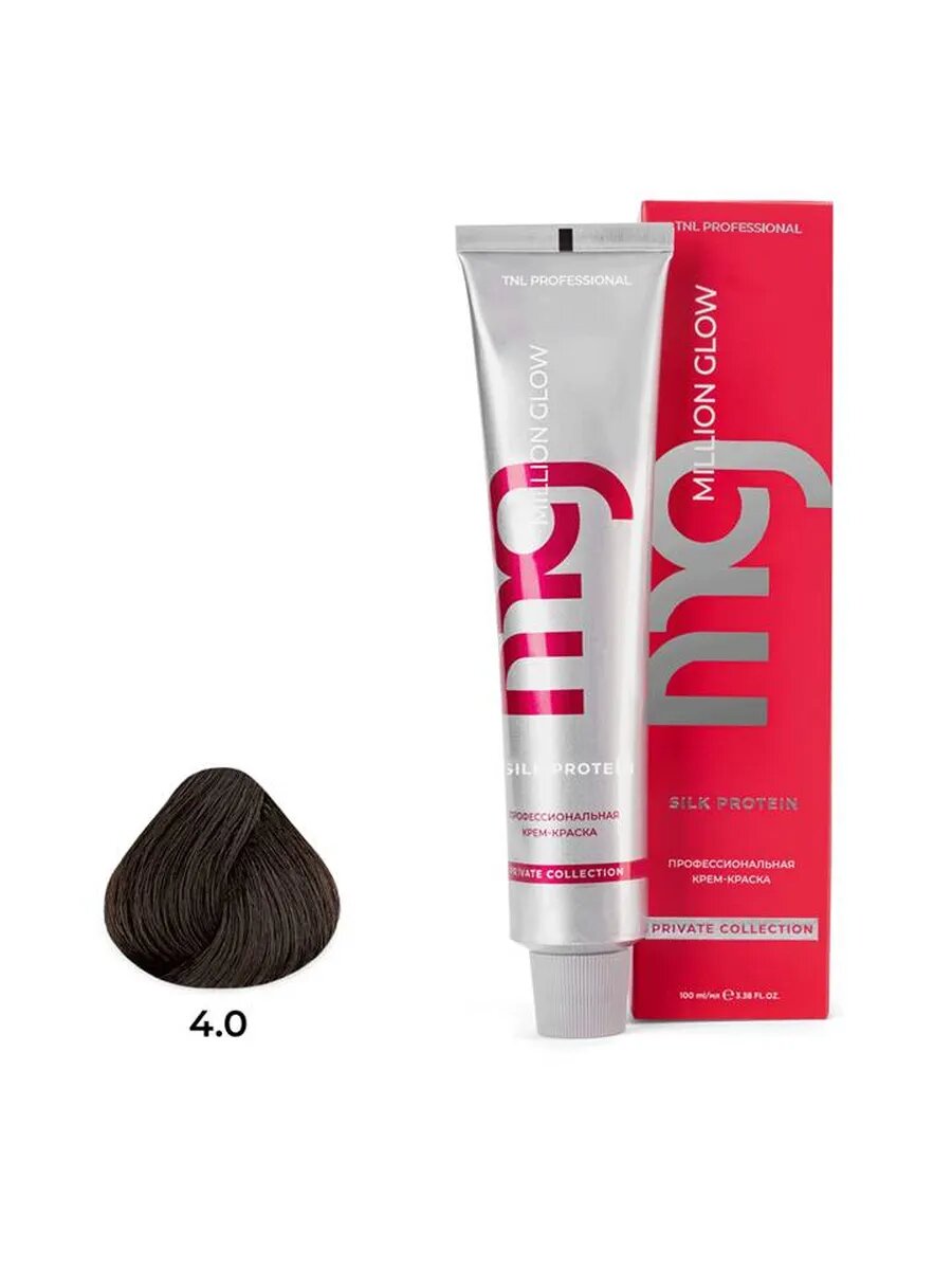 Крем-краска для волос Million glow Private collection Silk protein 4.0