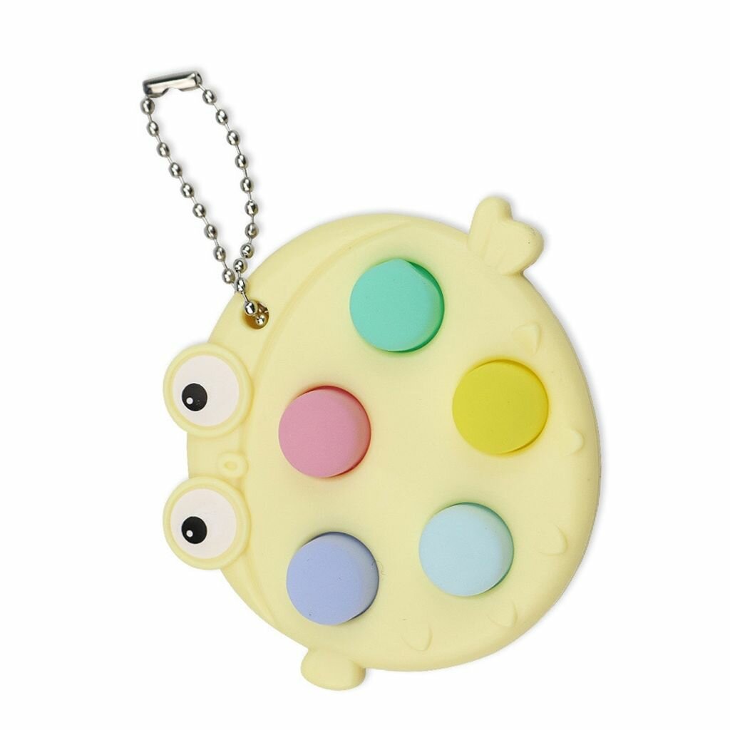 (1шт) Декомпрессионная Музыка Для Зажима Пузырьков Рыбы Фугу-Светло-Желтый