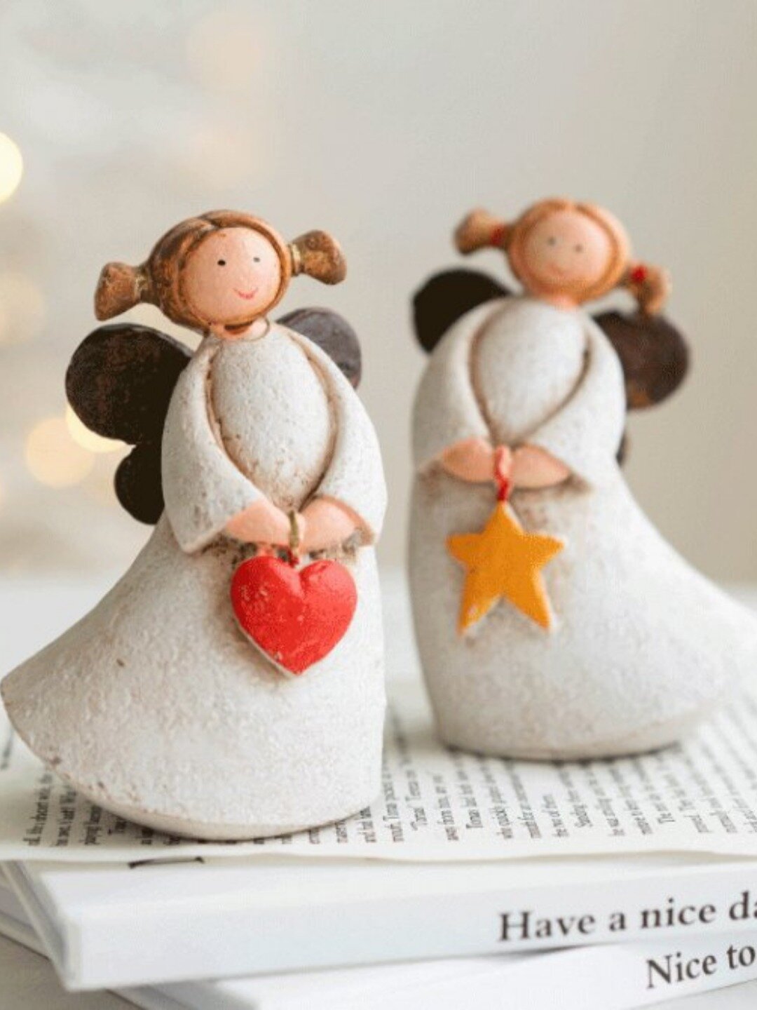 Статуэтки новогодние ангелы