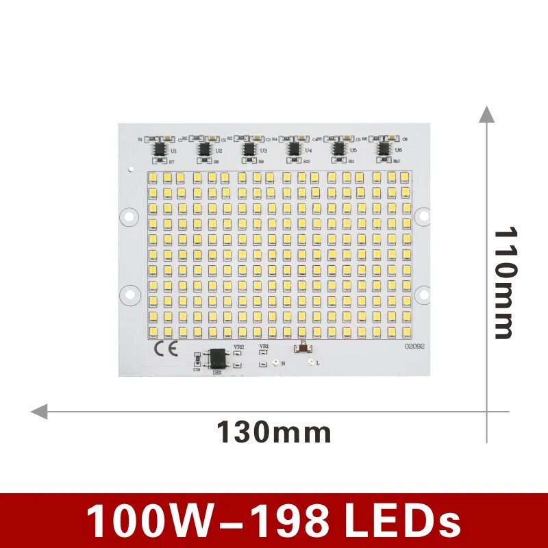 Светодиодный чип 100W 198 LEDs Cold white
